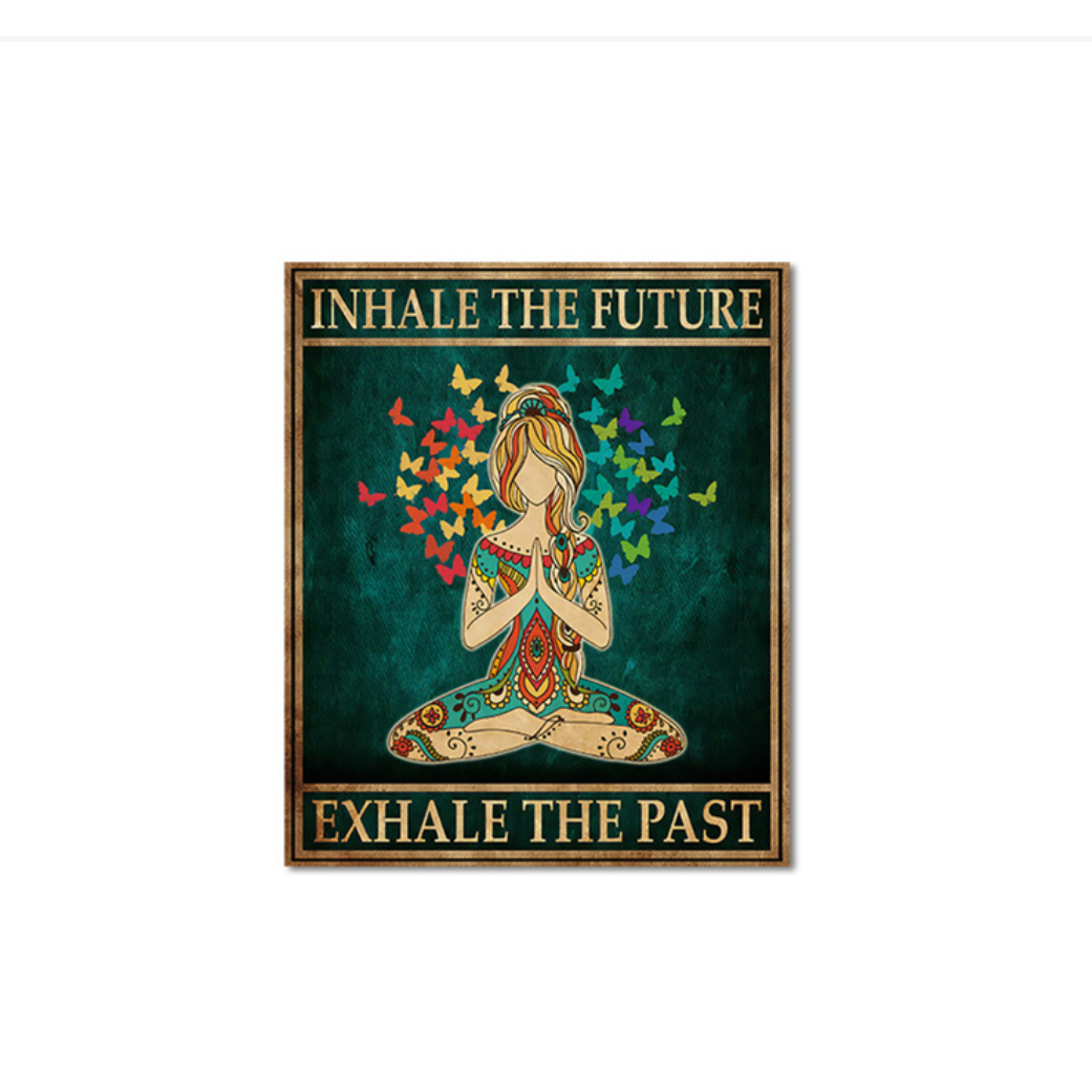 LX Inspirational Quote Inhale Exhale Poster Print [40X60cm, No Frame ...