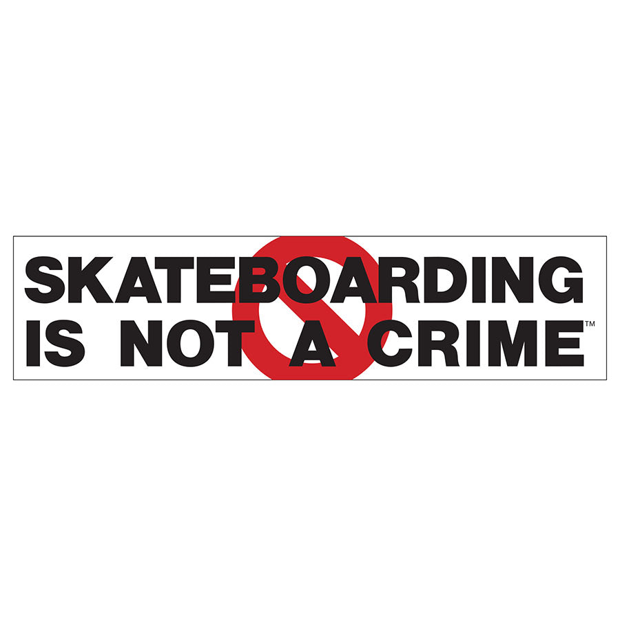 Bullet Anti Skateboarding Sticker - Black/Red 10x2.25" – LocoSonix